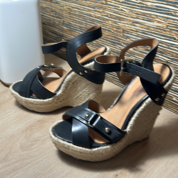 Madison Harding | Shoes | New Madison Harding Black Leather Espadrille ...